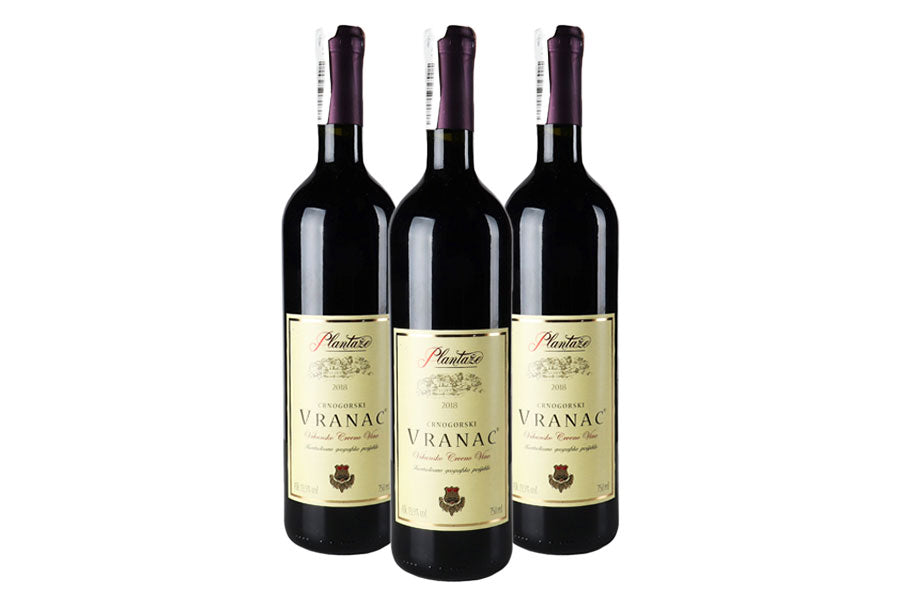 Korb 3x Crnogorski Vranac - 13 jul Plantaže Alk. 12% 0,75 l