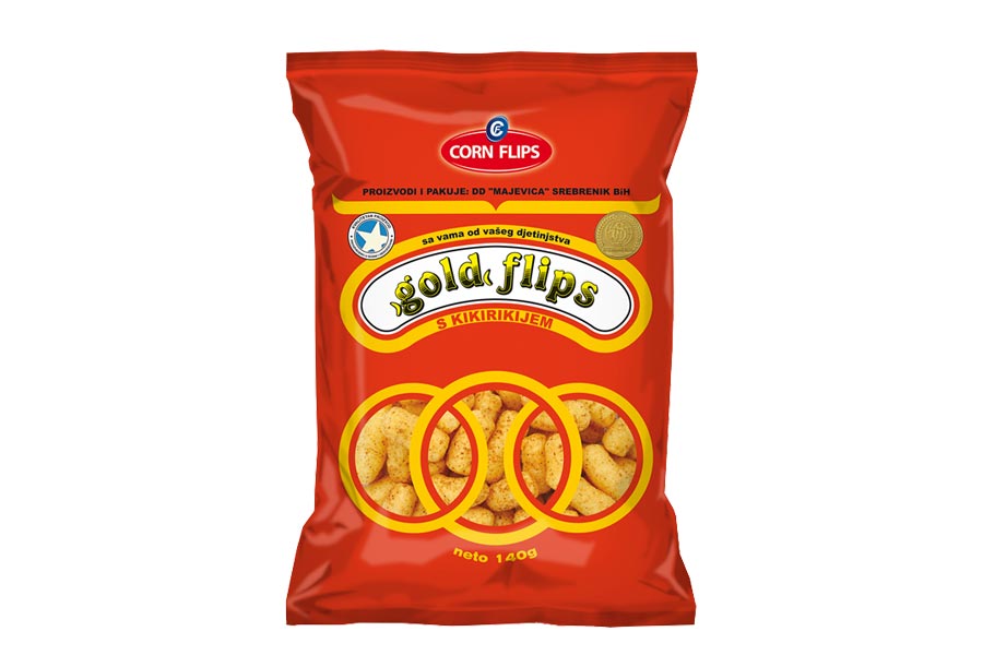 Gold Flips - Corn Flips - 140g - Adria Store - Adria Store