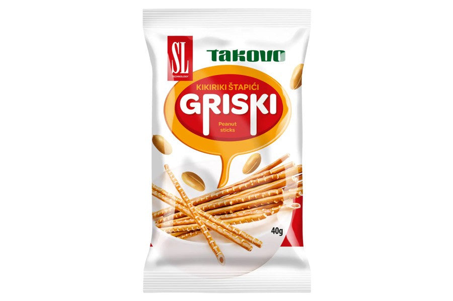 Griski Stick gefüllt mit Erdnüssen 40g - Adria Store
