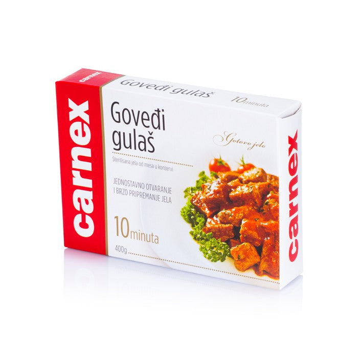 Rinder Gulasch Carnex 400g - Adria Store